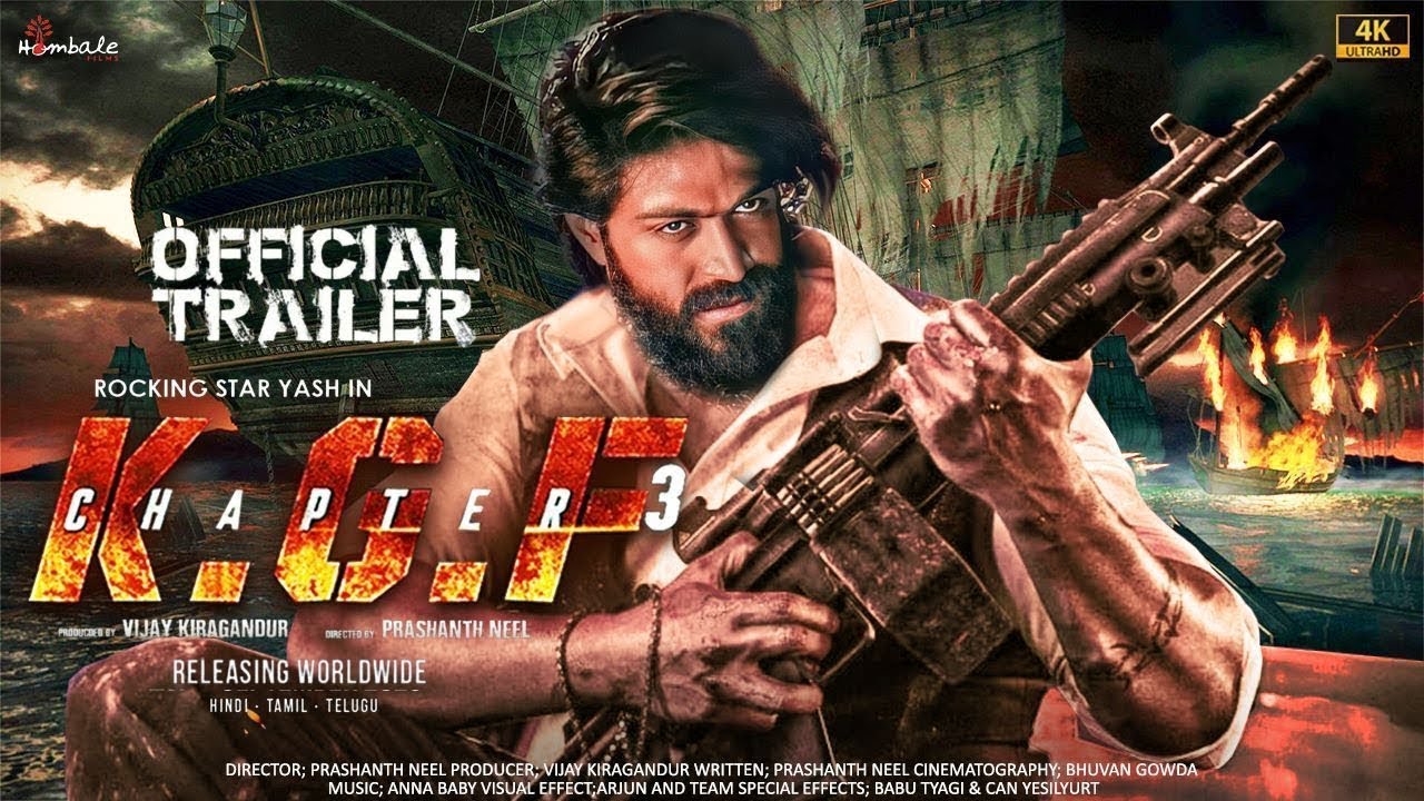 KGF Chapter 3 : Official Trailer | Yash | Sanjay Dutt | Raveena T ...