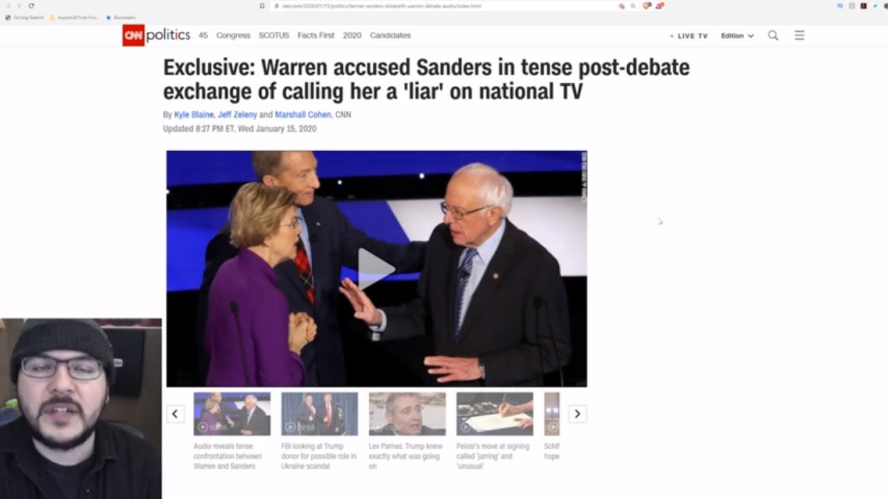 CNN Publishes HOT MIC Of Bernie Fighting With Warren On Stage, Leftists ...
