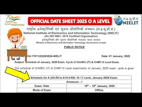 आ गयी OFFICIAL DATE SHEET O Level 2025 | ADMIT CARD Official Release ...