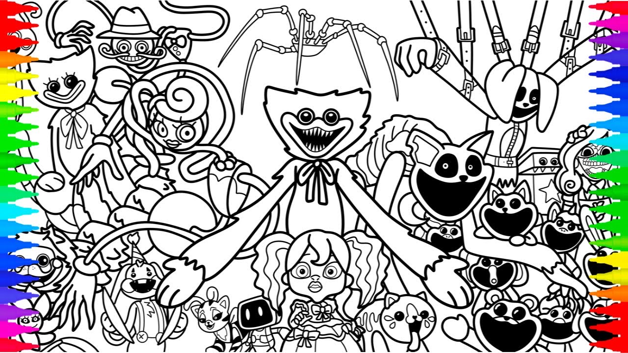 Poppy Playtime 3 New Coloring Pages / How To Color Characters from ...