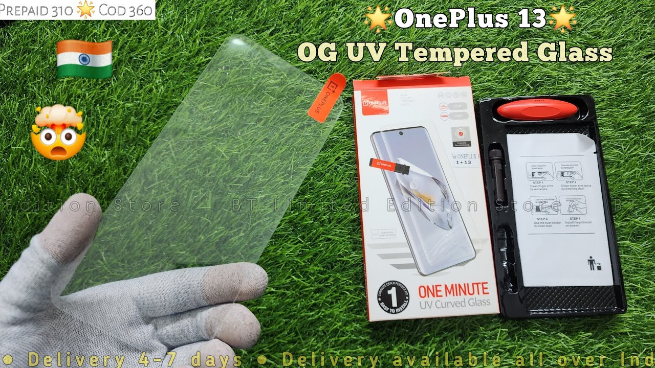 OnePlus 13 UV Tempered Glass ! OnePlus 13 Best Tempered Glass - YouTube