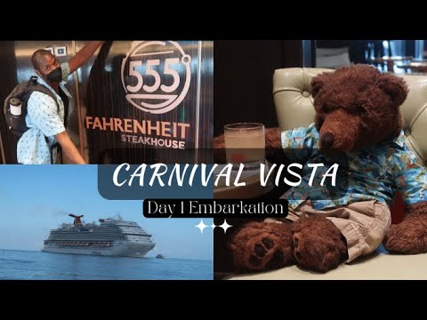 Carnival Vista Embarkation Day 1/Guys Pig and Anchor/Rained out/MDR ...