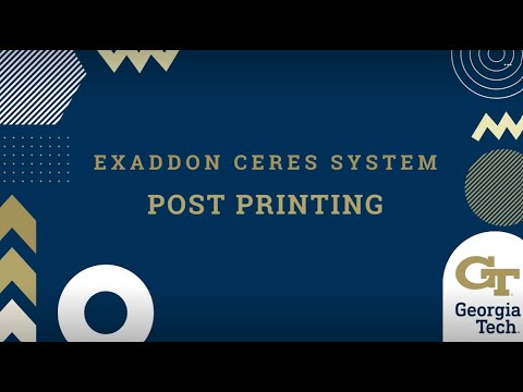 Exaddon CERES Metal Printer: Post Printing Process - YouTube