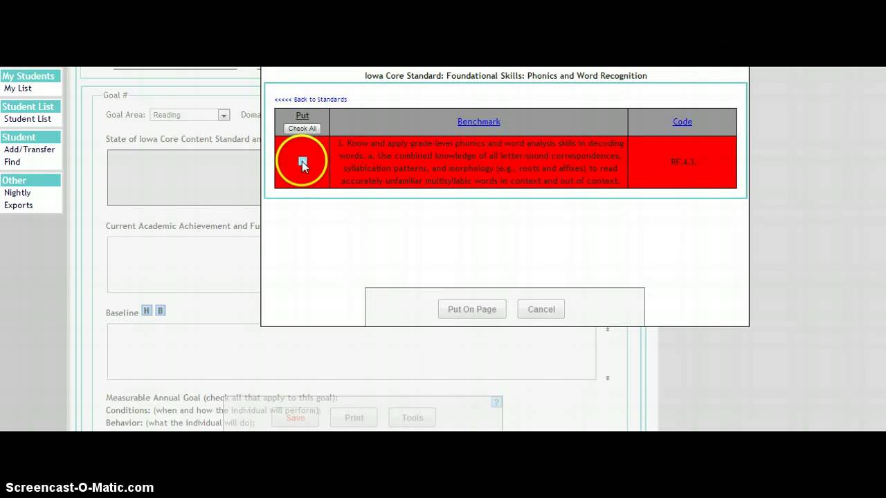 Iowa Core Standards and Benchmarks - YouTube