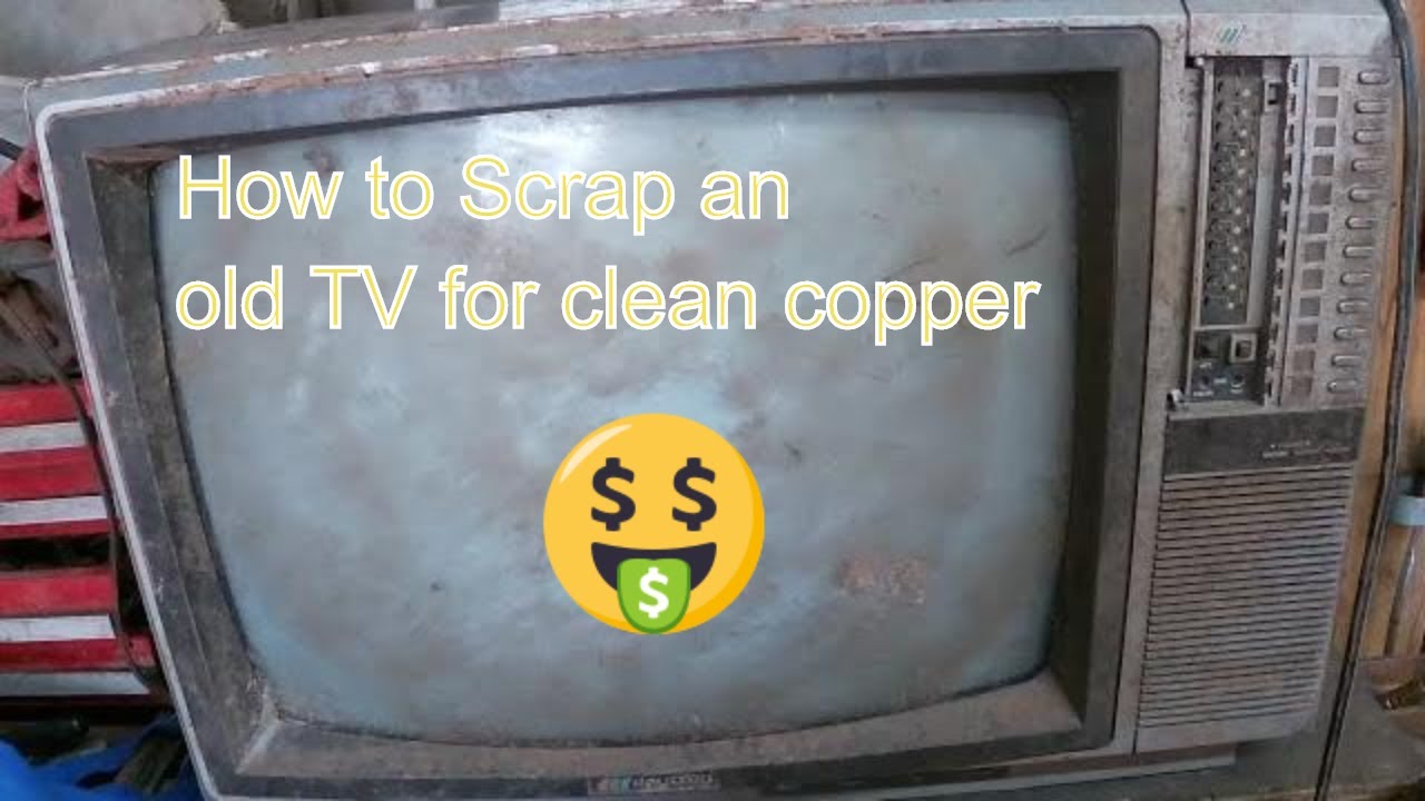 How to Scrap an Old crt TV for Clean Copper and some e-waste - YouTube