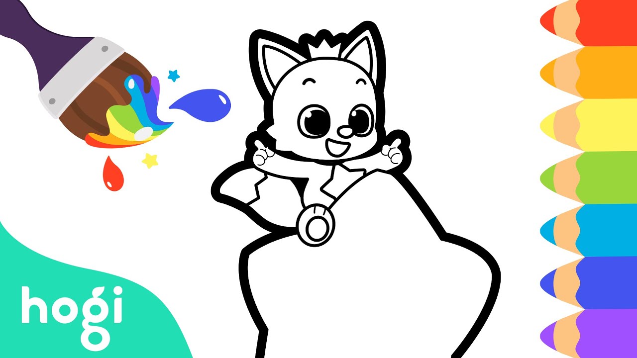 Coloring Pinkfong | Pinkfong & Hogi | Hogi Arts for Kids - YouTube