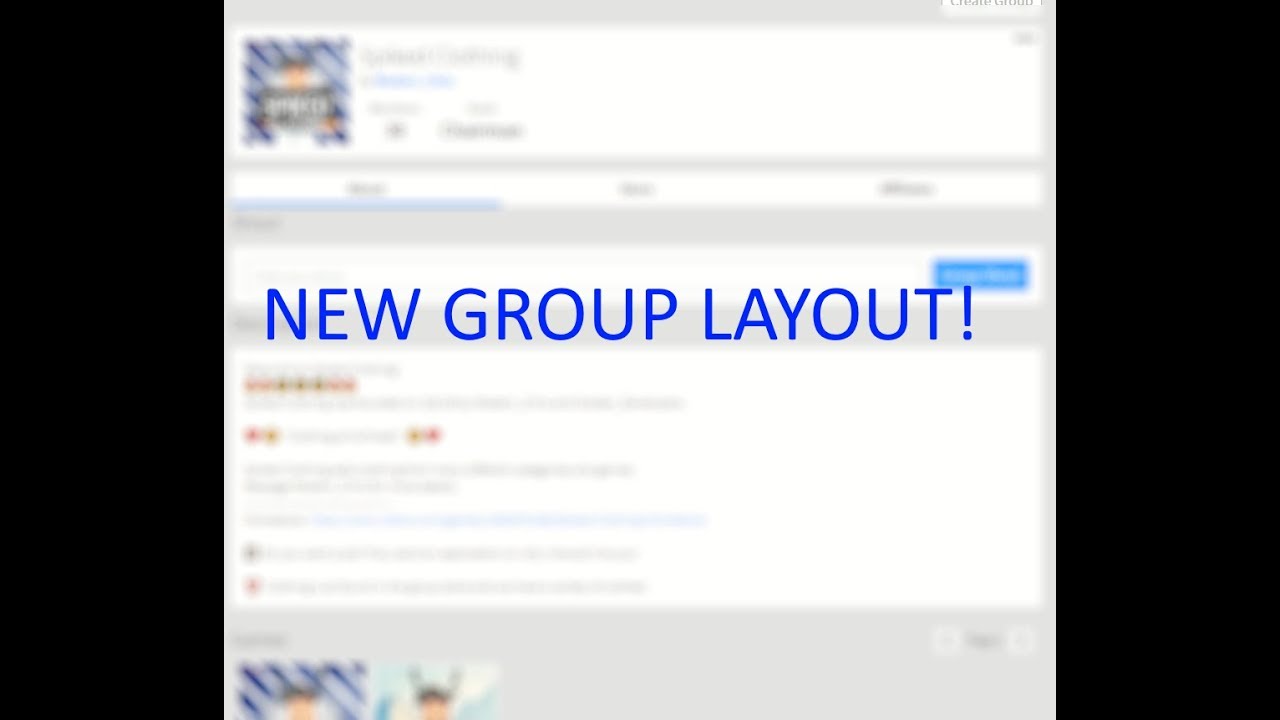 ROBLOX UPDATED THE GROUPS LAYOUT! - YouTube