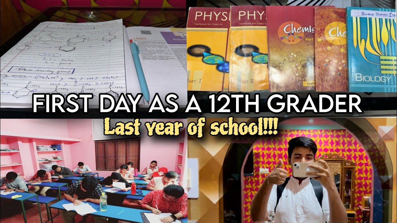 MY FIRST DAY AS A 12TH GRADER - YouTube