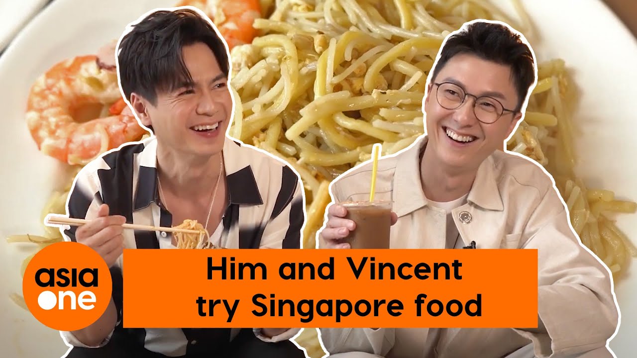 Celebrity Doing Things: Him Law and Vincent Wong try Singapore food ...