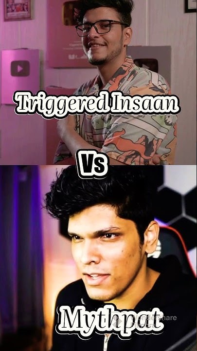 Triggered Insaan Vs Mythpat #shorts @Mythpat @triggeredinsaan - YouTube