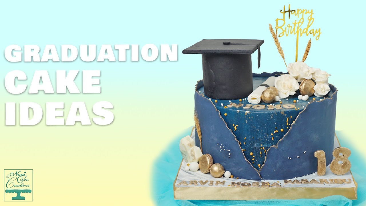 Simple Graduation Cake Ideas - Kue Wisuda Elegant - YouTube