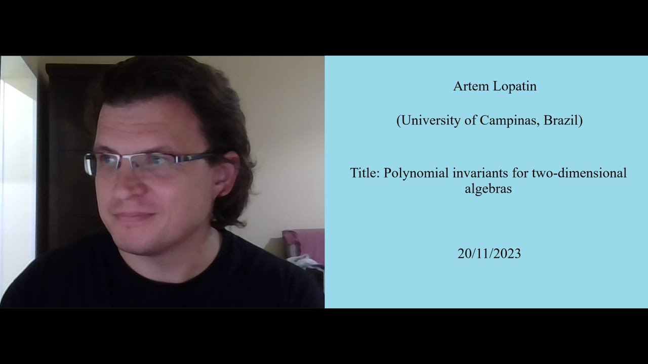 47. 20/11/2023 Artem Lopatin (University of Campinas, Brazil) - YouTube