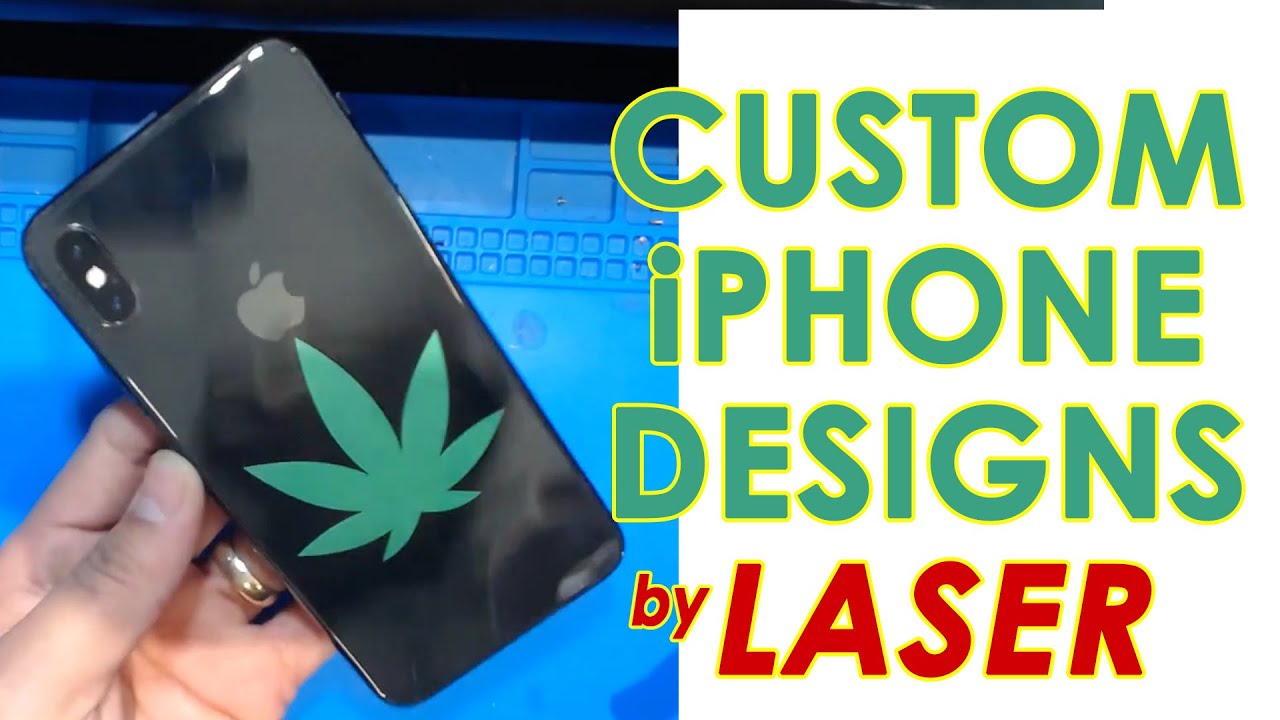 Custom Color Engraving on iPhone back glass! - YouTube