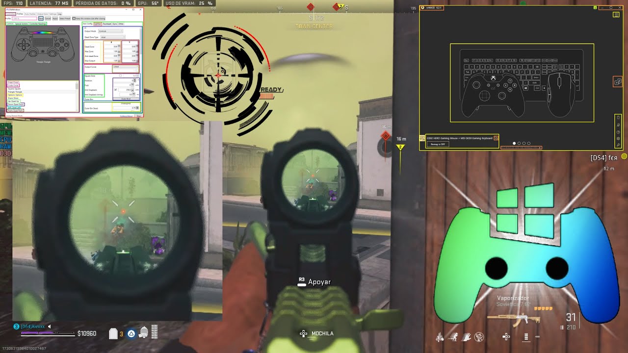 Soft Aim DS4 SETTINGS + NO RECOIL Gameplay WARZONE 2.0 Compatible PS4 ...