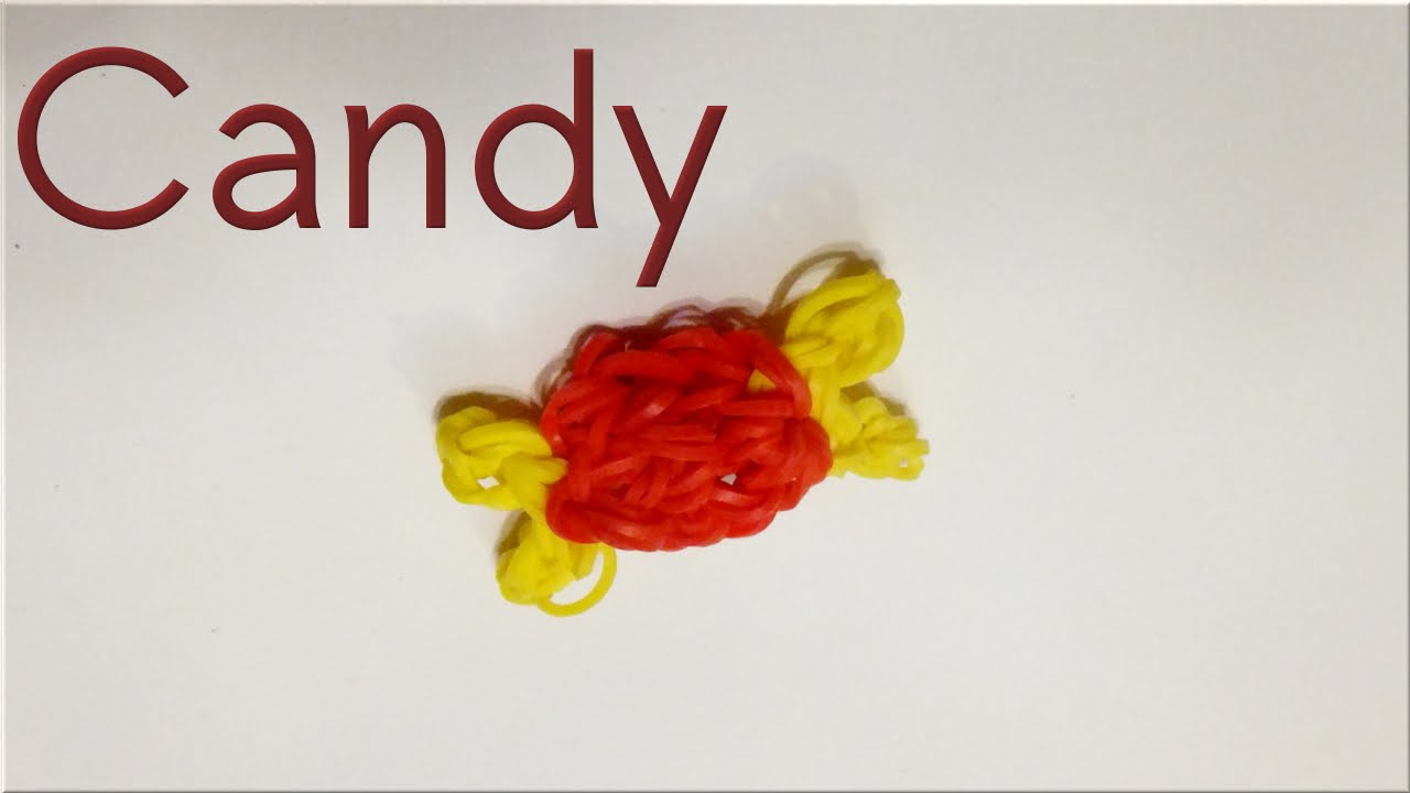 Candy Charm Loom bands | How to make | Rainbow loom tutorial - YouTube