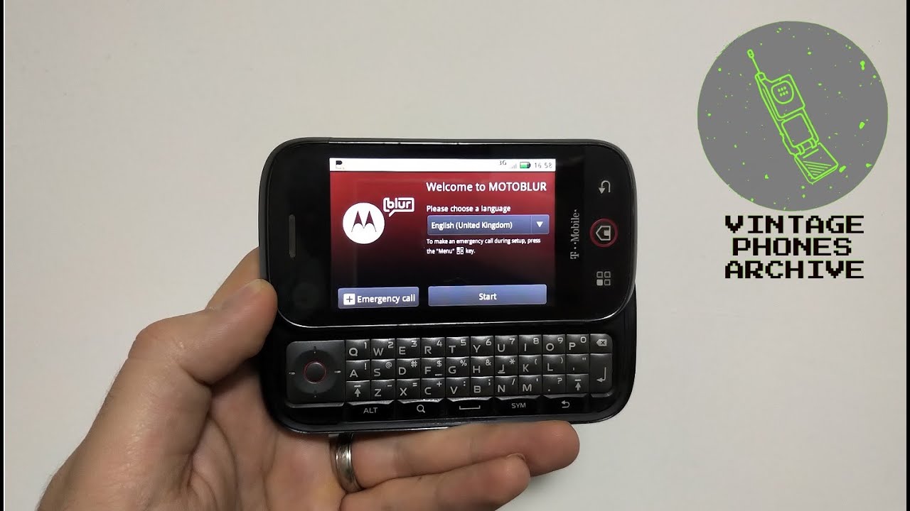 Motorola CLIQ (DEXT) MB200 Mobile phone menu browse, ringtones, games ...