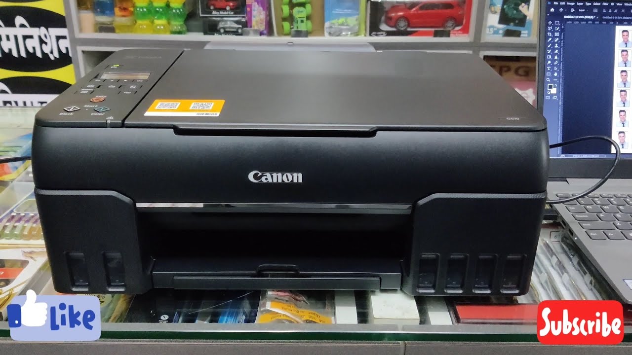 Canon Pixma G670 Photo printer for small business - YouTube