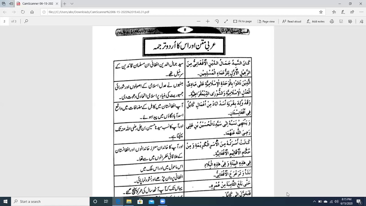 Lecture 2 Arabic Part II By Anwar Ul Islam - YouTube