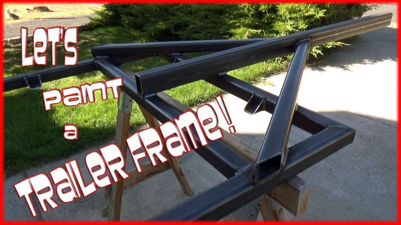 Teardrop Build * Step-By-Step * - Part 19 (Painting the Frame) - YouTube