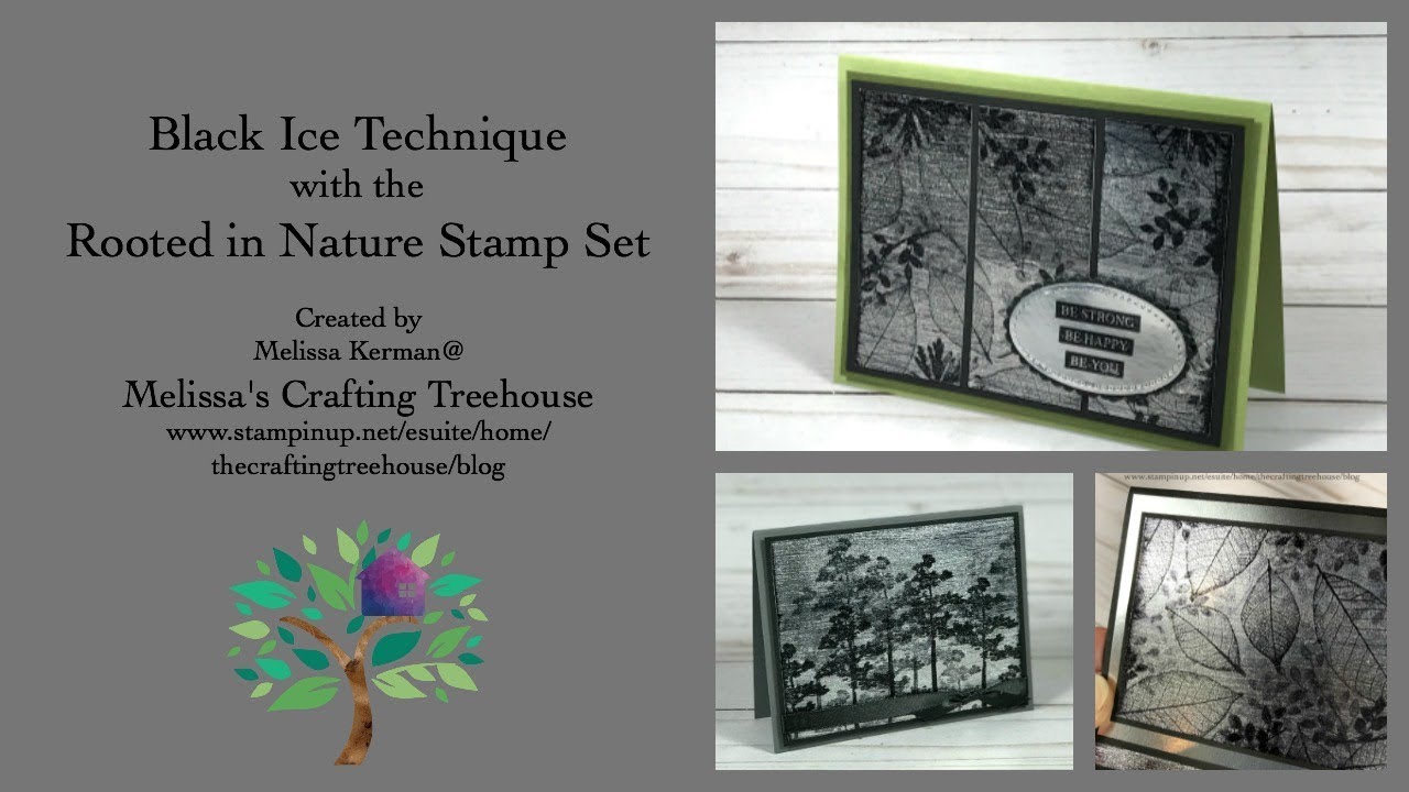 Unique "Black Ice" Paper Crafting Technique with NEW Tips & Suggestions ...