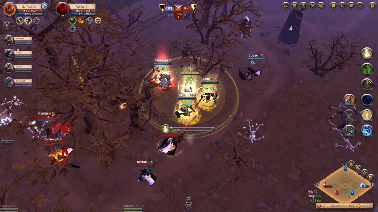 Albion Online GvG [OOPS] ML against [POE] Backstab of Trust - YouTube