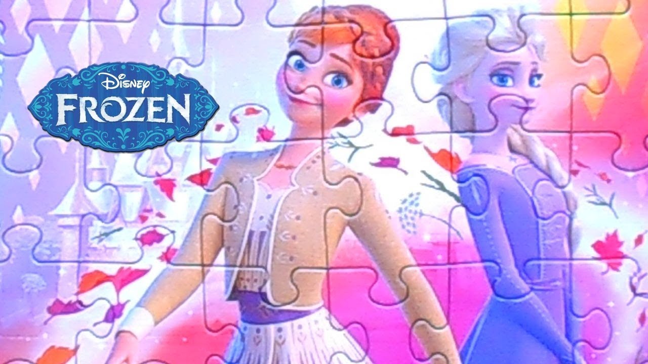 ЭЛЬЗА и АННА - Собираем пазлы для детей Холодное сердце 2 - YouTube