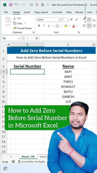 Add Zero Before Serial Number in Excel. Don't forget to save this post for future reference ...