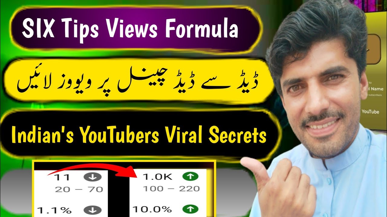 Six Tips Views Formula 💹 Views Kaise Badhaye YouTube Par | Sahir Rind ...