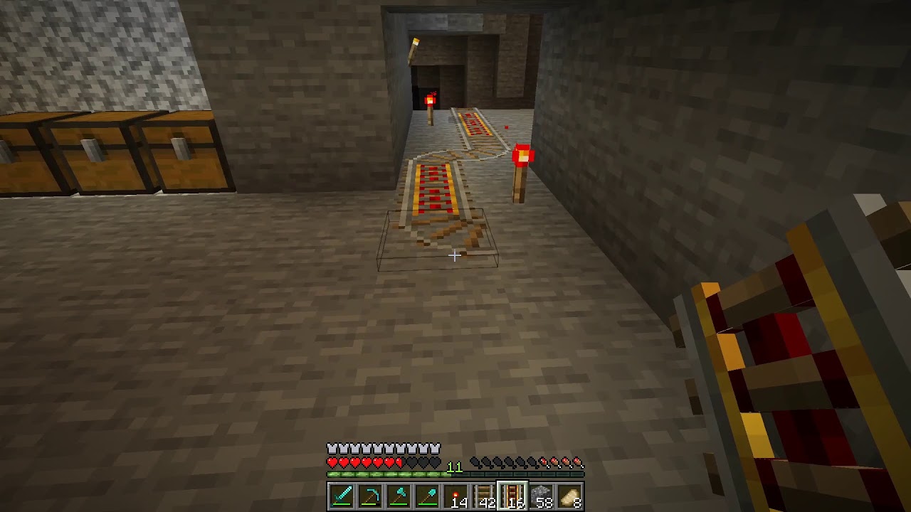 Minecraft: Building a UnderGround Rail System! - YouTube