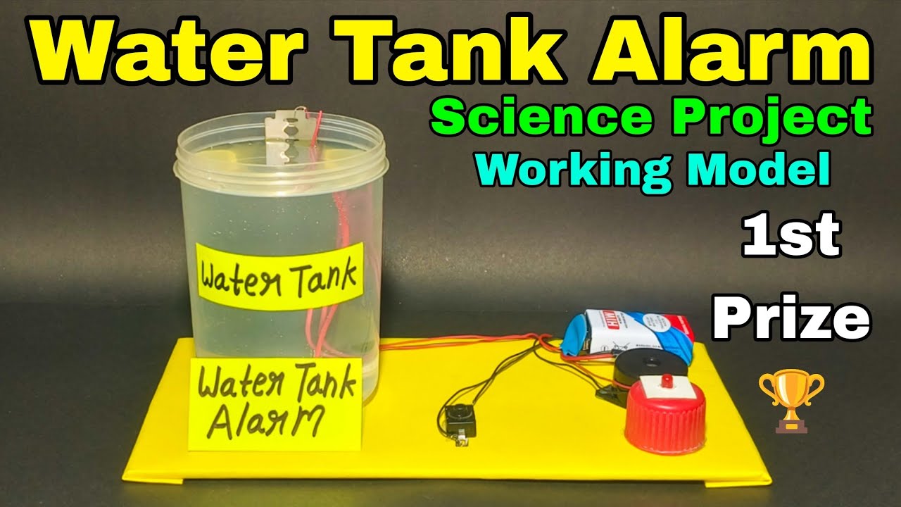 How to make water tank alarm | Water tank alarm science project | Water ...