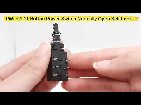 PWL-2P2T 6 PIN 6A 250V 25T85 Key Power Switch - YouTube