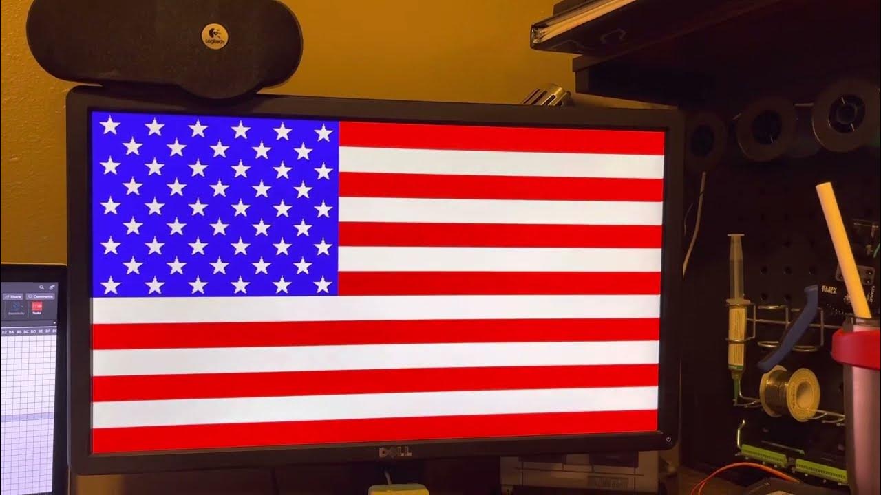 Displaying 13 flags using the VGA protocol and an FPGA. - YouTube