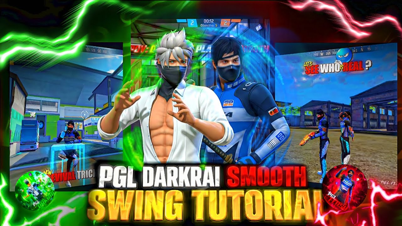 PGLDRKRAI SMOOTH📈 SWING TUTORIAL 🌎 PGL FLASH FF SHORTS💀SWING TUTORIAL 💯 - YouTube