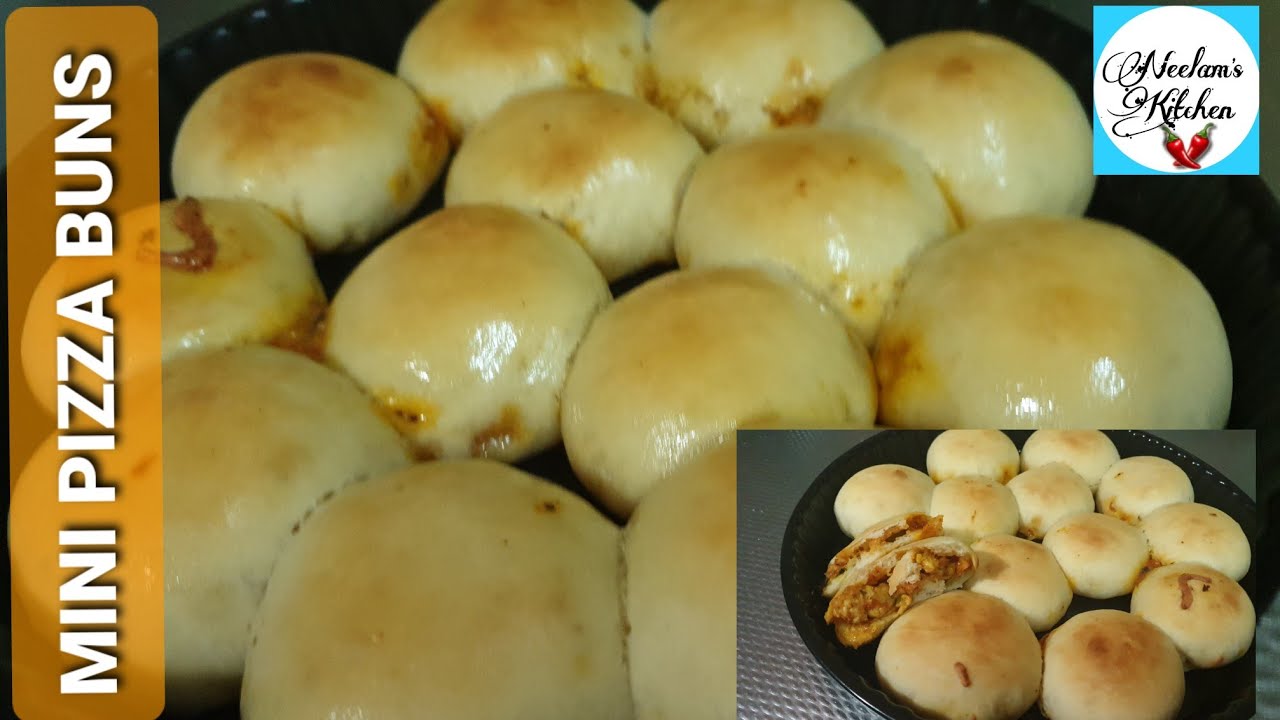 MINI PIZZA BUNS // CHICKEN PIZZA BUNS - YouTube