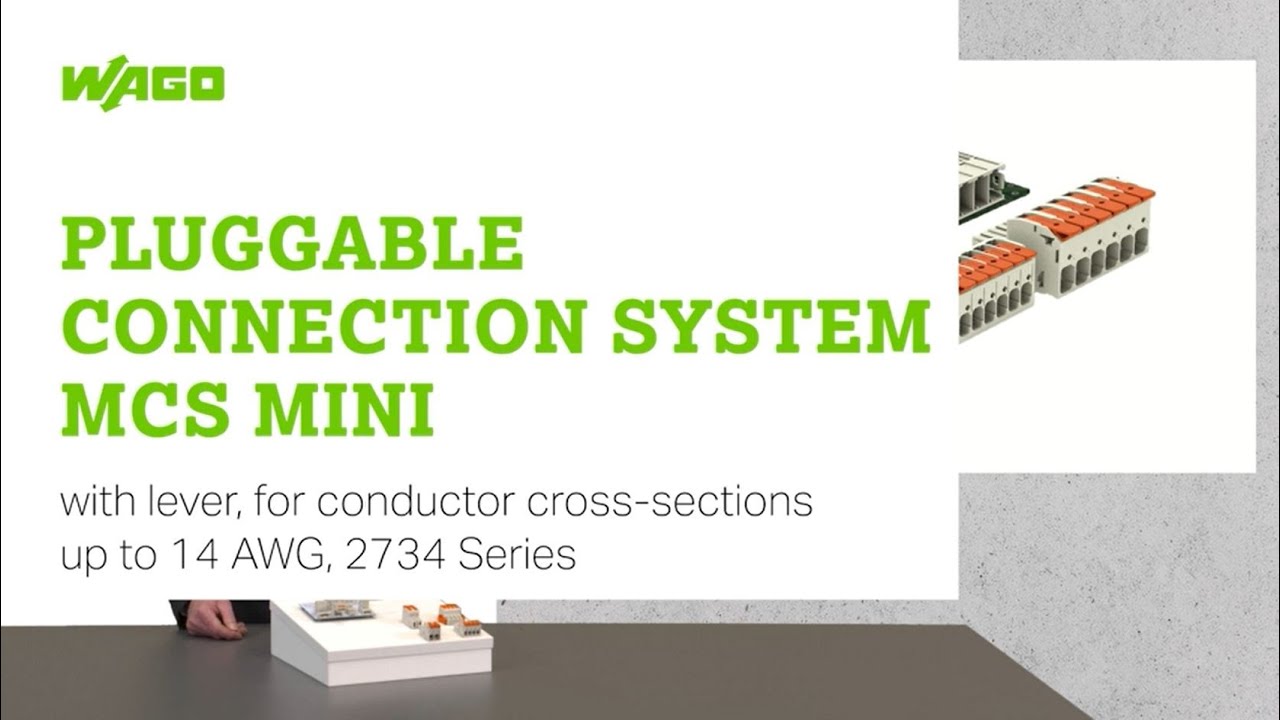 Pluggable Connection System MCS MINI with lever, for conductor cross ...