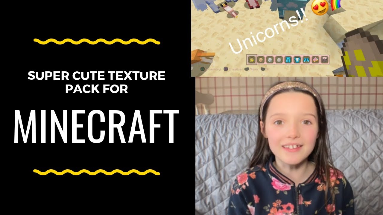 Minecraft SUPER CUTE Texture Pack - We build a house see some UNICORNS ...