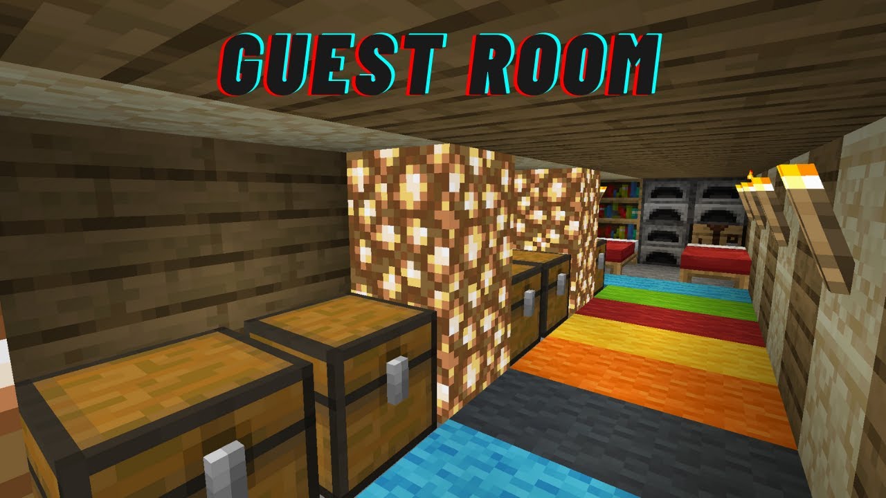 How To Build Stampy's Lovely World {4} Guest Room - YouTube