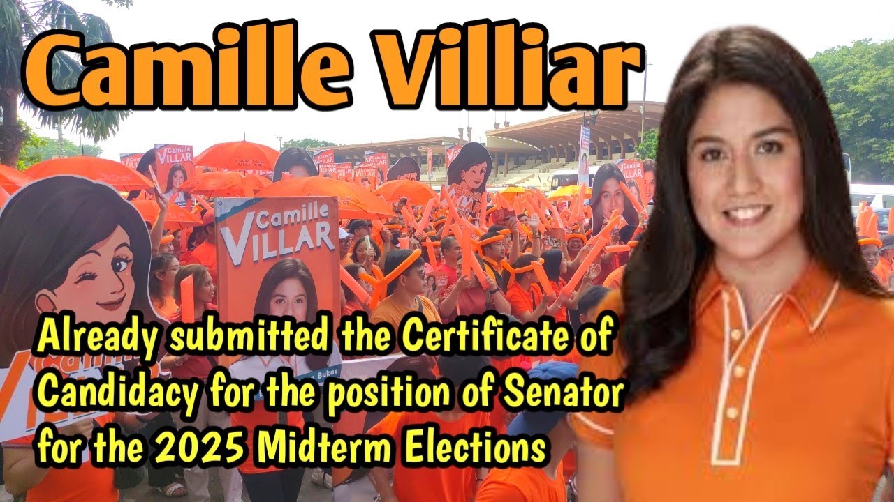 Camille Villar Already submitted the Coc for the position of Senator ...