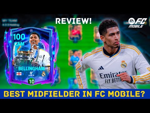 Jude Bellingham 102 OVR Review | Best Midfielder in FC Mobile 2024 ...