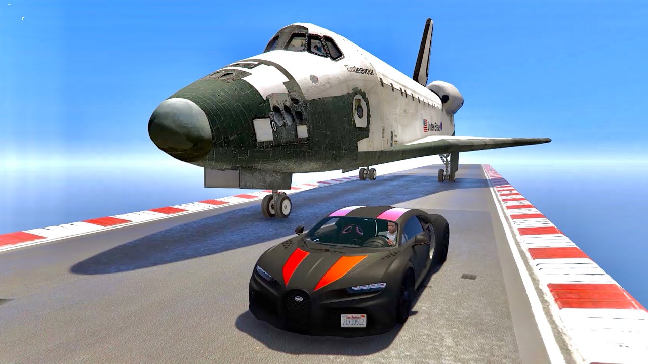 Bugatti Chiron Super Sport 300 + vs NASA Space Shuttle - Drag Race 20 ...
