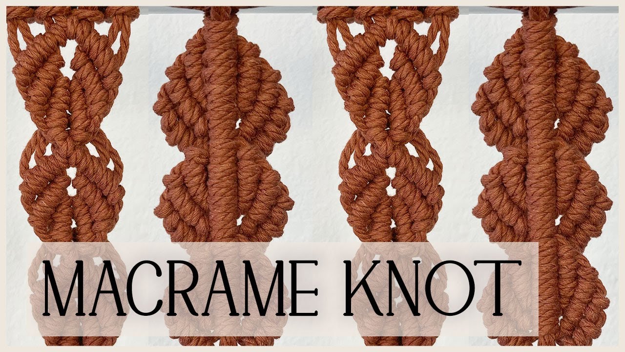 Tutorial DIY Macrame knots leaf patterns * leaf chain * wavy leaves pattern * nudos marame - YouTube