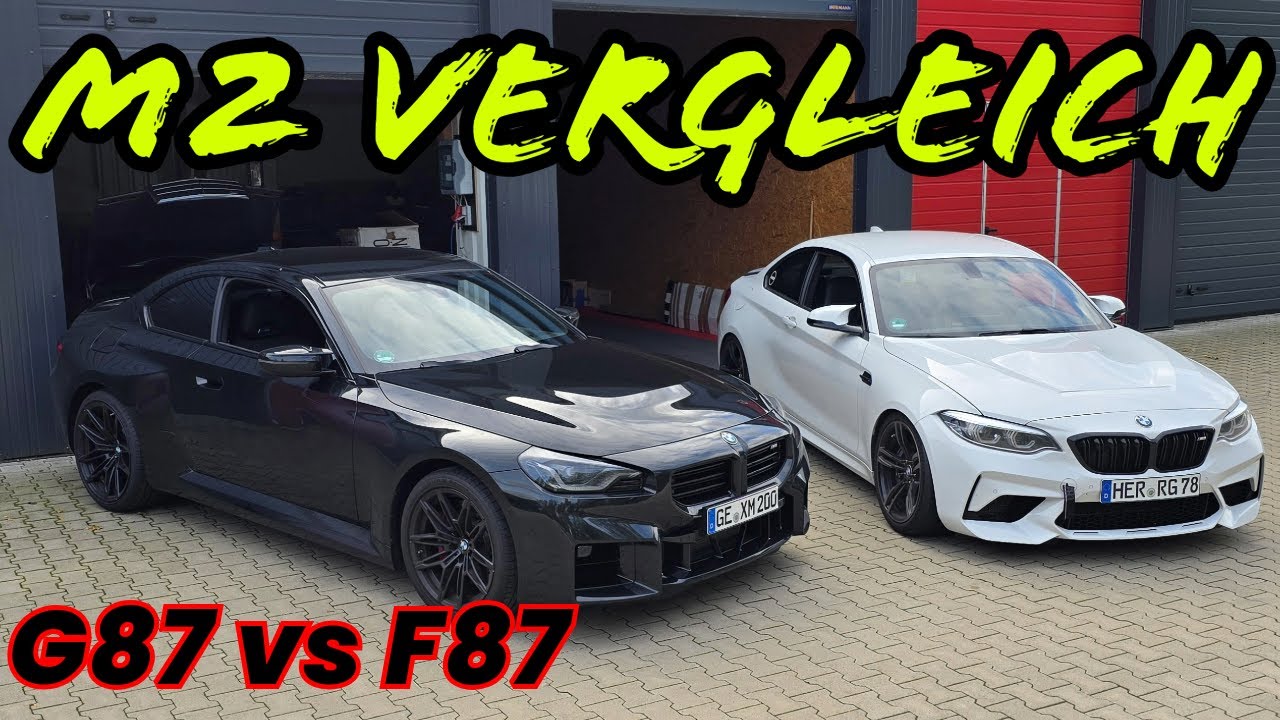 BMW M2 G87 vs F87 Vergleich Vorstellung Unterschied Eindruck - YouTube