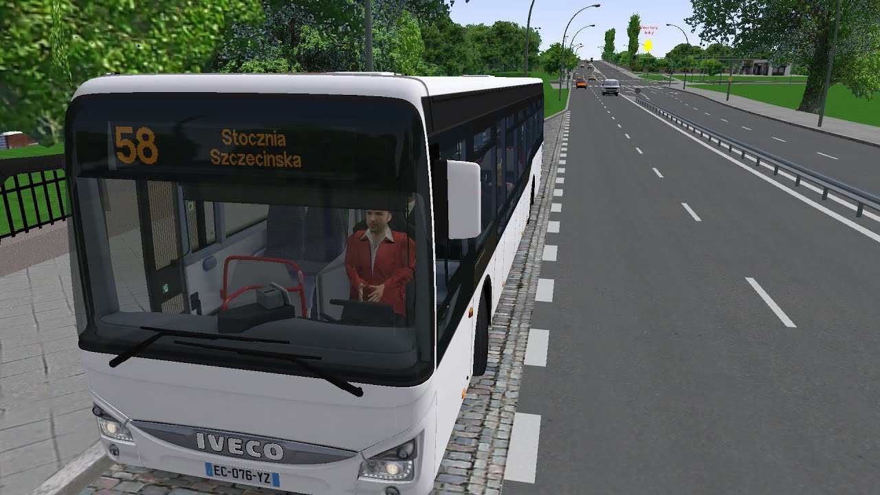 OMSI 2 Projekt Szczecin Iveco Crossway LE Linija 58 Golcaw-Stoczina ...