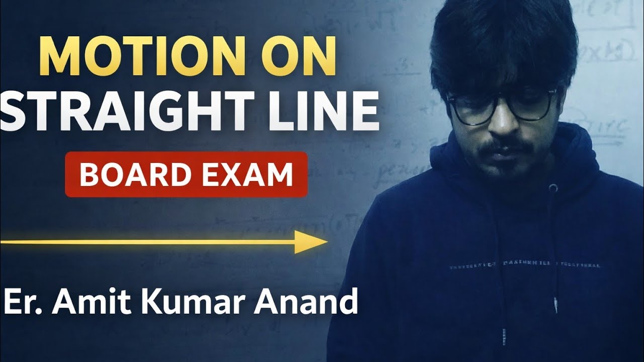 Motion on straight line| Board exam| CBSE| Neet| Jee mains| Physics| Er ...