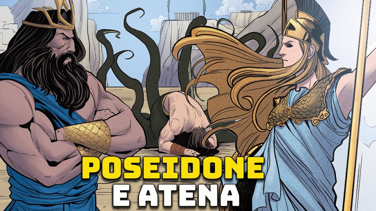 Poseidone e Atena - La Grande Disputa tra gli Dei - Versione Animata - Mitologia Greca - YouTube