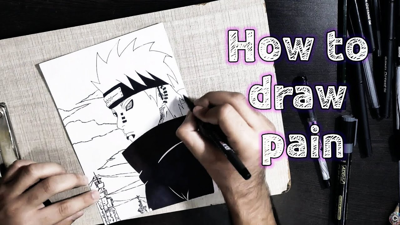 Day 26 | How to Draw Pain ( Naruto ) | step by step ️ - YouTube