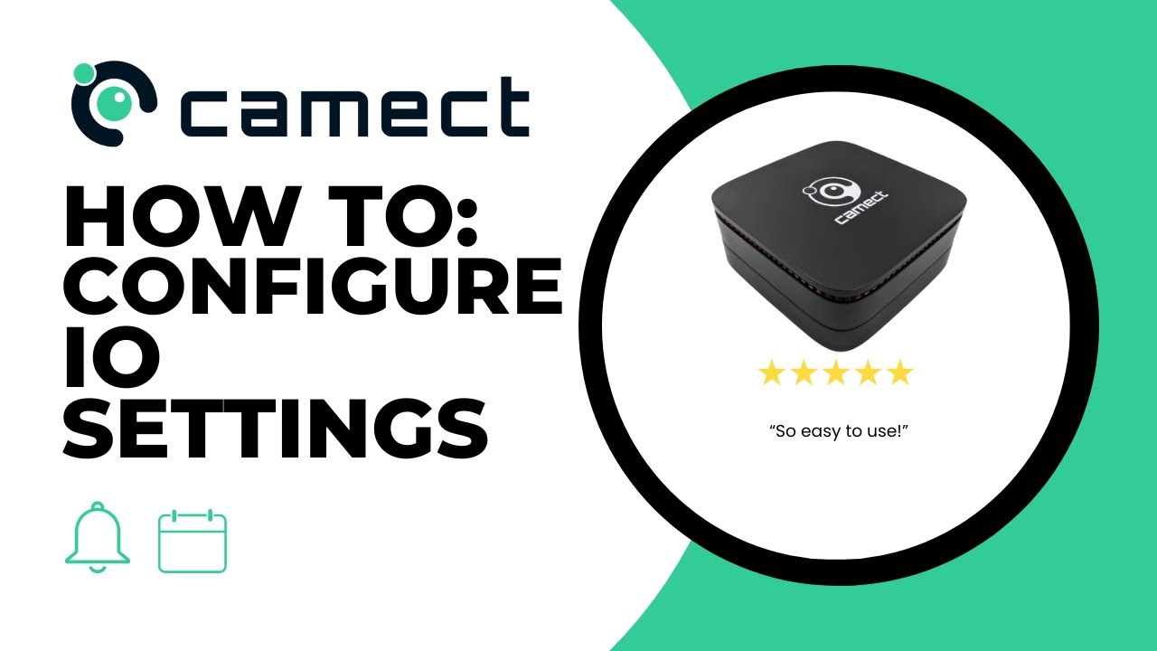 Camect: How To Configure I/O Settings - YouTube