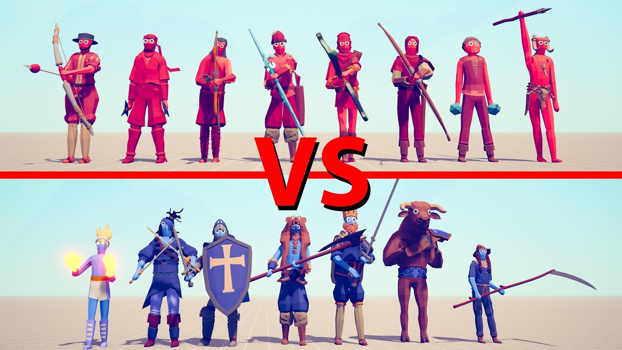 MELEE Team vs RANGED Team - Totally Accurate Battle Simulator TABS ...