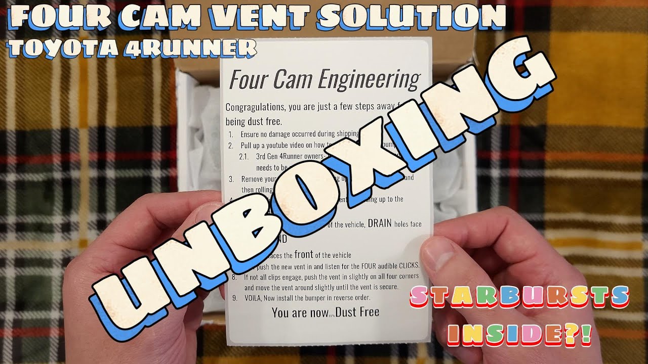 UNBOXING | Four Cam Engineering Vent Solution | Toyota 4Runner TRD PRO ...