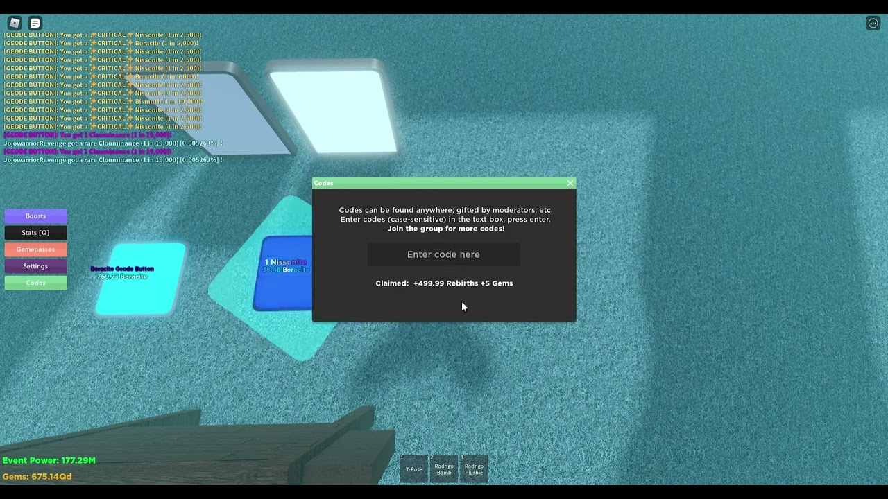 All Solved Codes In BS ED Button Simulator Excavation Discoveries All Solved Codes In BS ED Button Simulator Excavation Discoveries